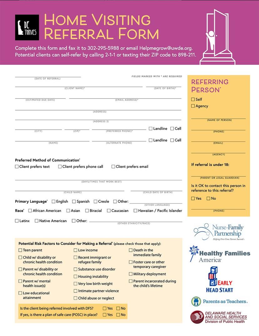 Evidence-Based Home Visiting Program | Delaware Thrives